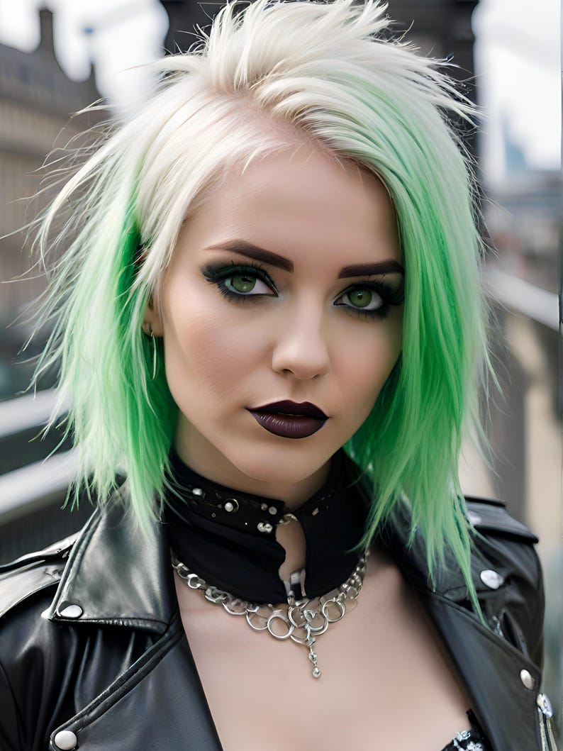 Retro Punk Portraits. Pair. Digital Download, Wall Art for Living Room ...