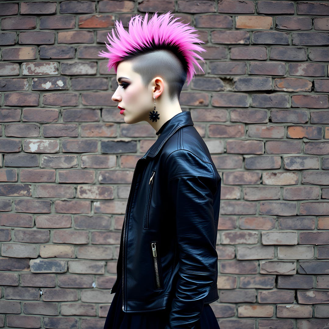 Retro Punk Portraits. Pair. Digital Download, Wall Art for Living Room ...