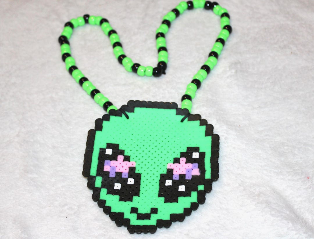 Trippy Alien Perler Kandi Trade , Rave Kandi , Rings , Edm Kandi , Edm ...