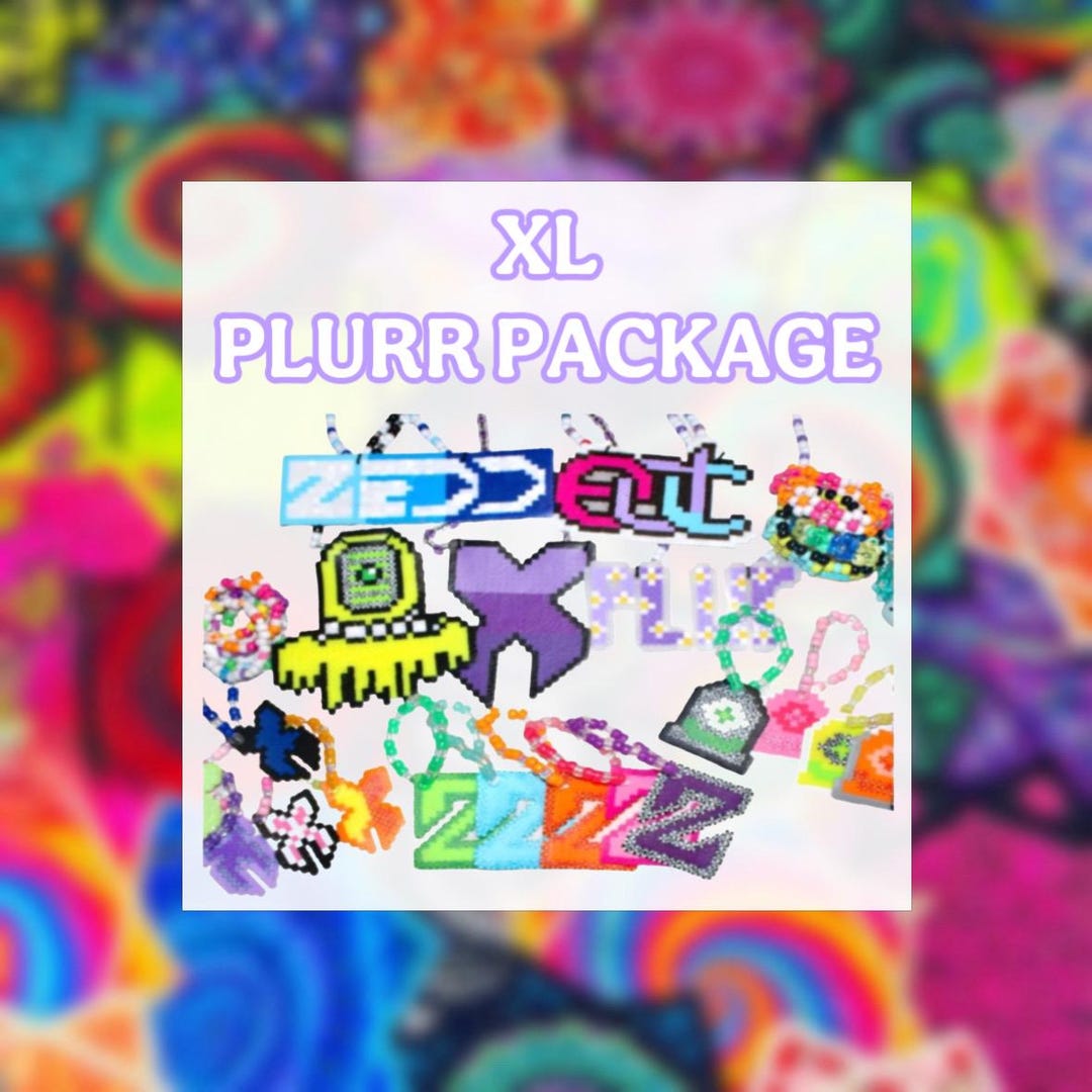 XL Plurr Package - Kandi Mystery Bag, Rave Mystery Bag, Rave Package ...