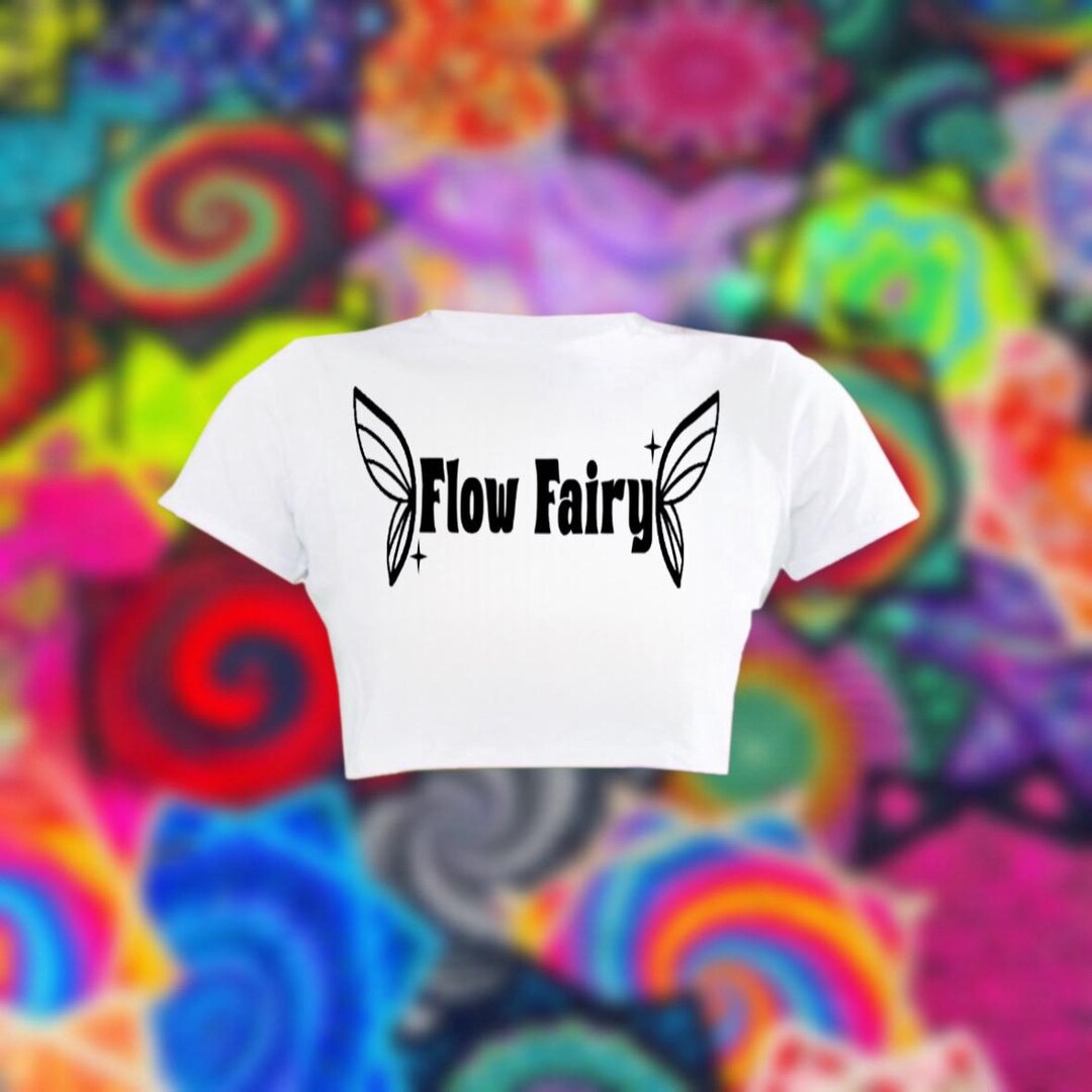 Flow Star Fairy Crop Top Rave Wear , Edm , Riddim , Dubstep , Edm Merch ...
