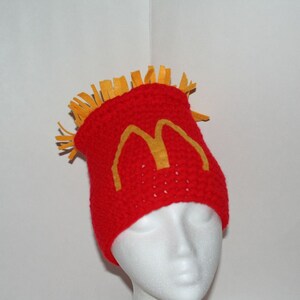 Child Size French Fry Hat Fun and Unique Handmade Winter - Etsy