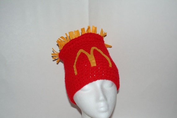 Child size french fry hat fun and unique handmade winter | Etsy