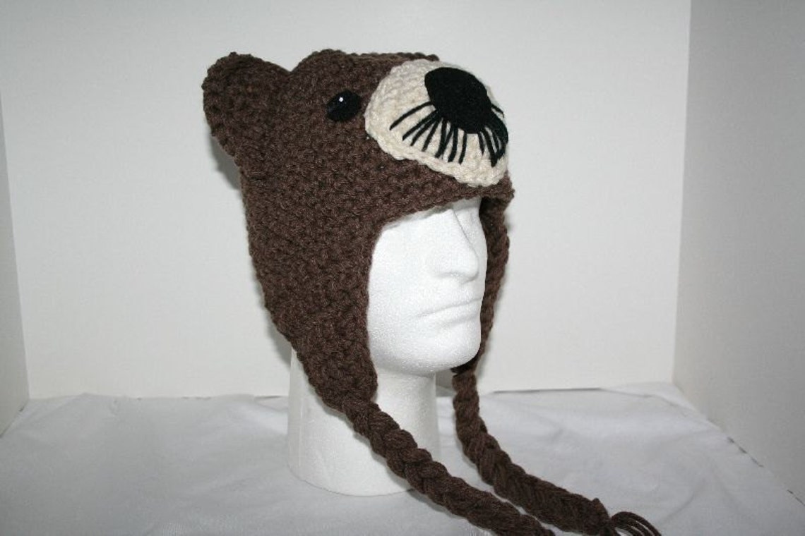Handmade Otter Hat Unique and Fun Crocheted Hat Made in - Etsy