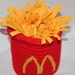 Child Size French Fry Hat Fun and Unique Handmade Winter - Etsy