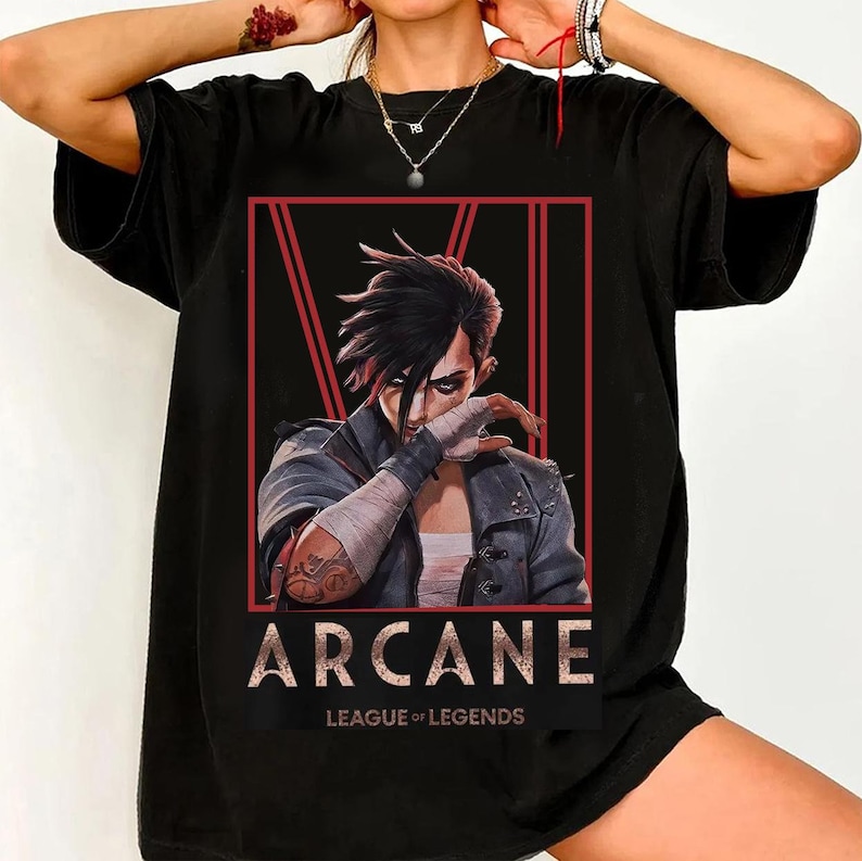 Arcane Vi Dark Wash New Season Unisex Shirt, Arcane Sweatshirt, Arcane ...