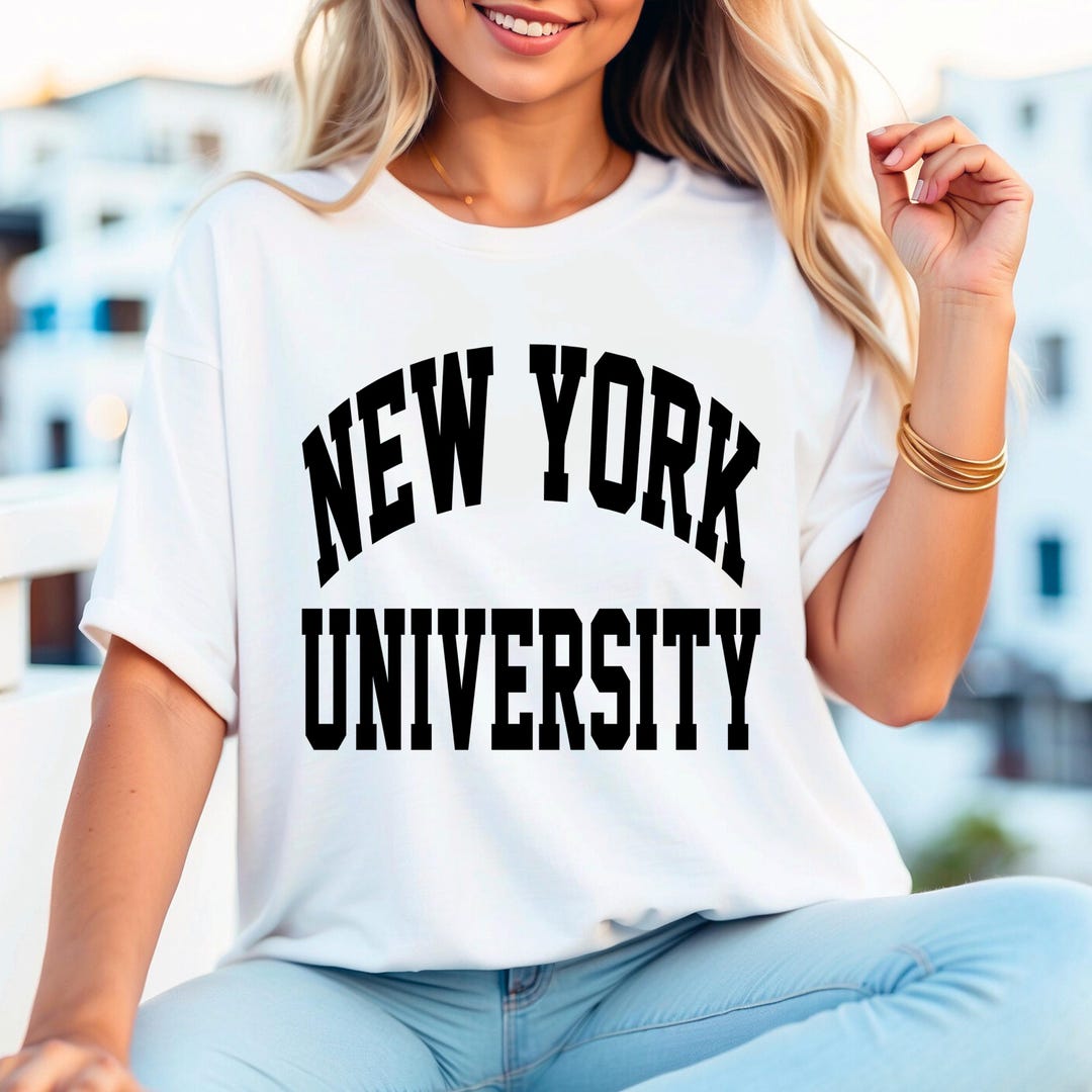 NYU University Shirt, New York University Crewneck, New York University ...