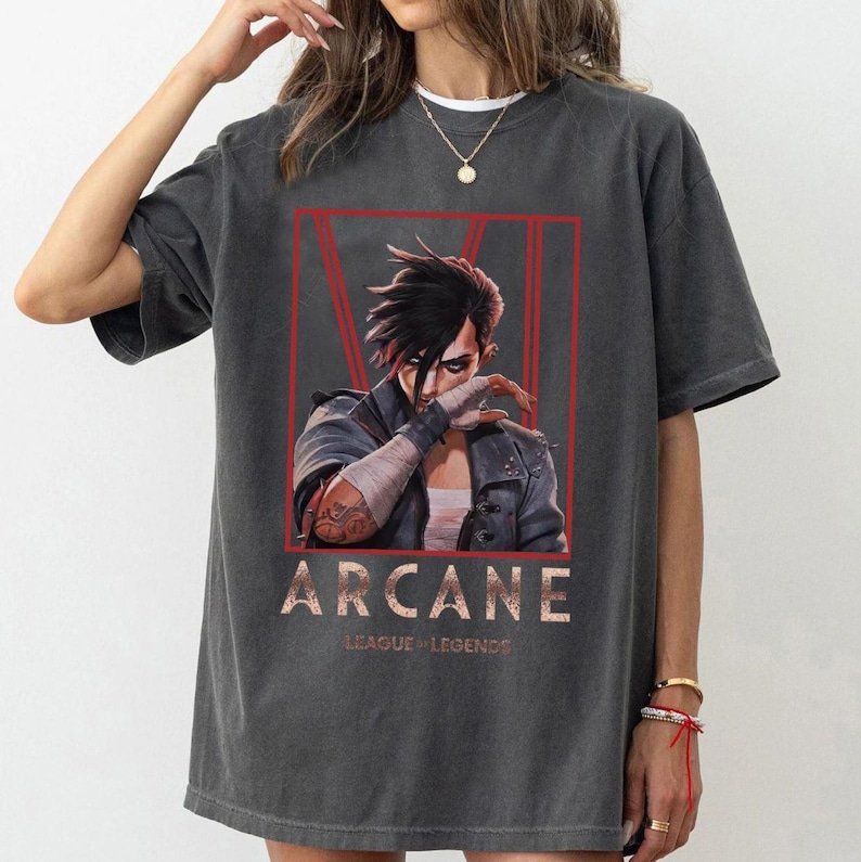 Arcane Vi Dark Wash New Season Unisex Shirt, Arcane Sweatshirt, Arcane ...
