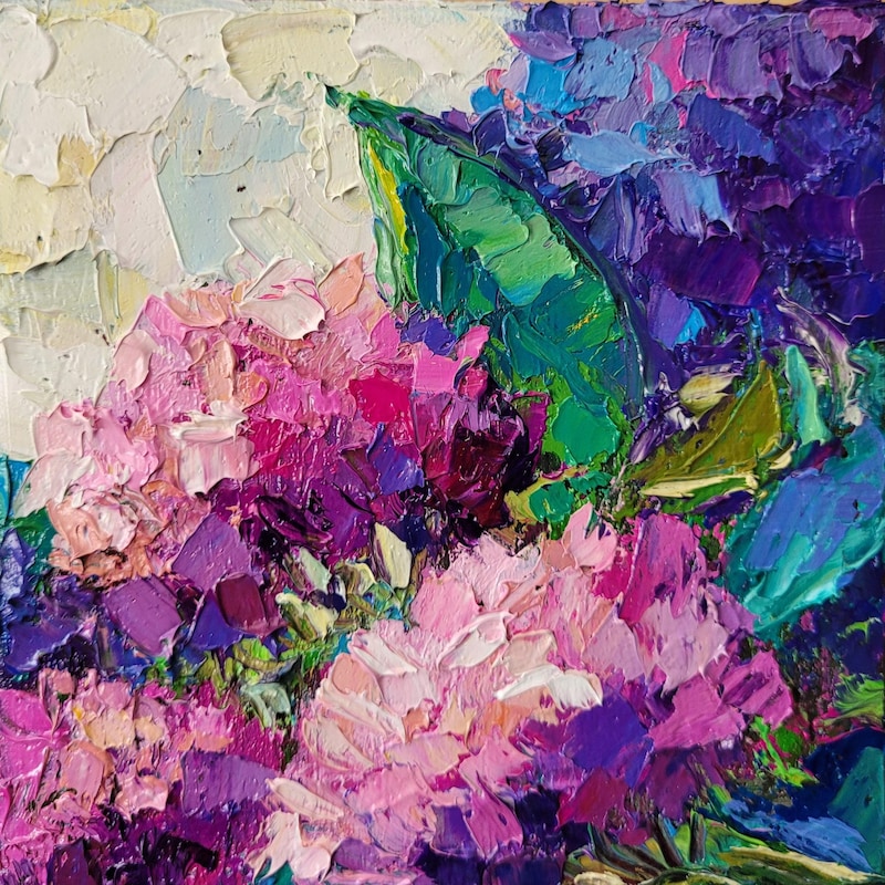 Hydrangea Painting - Etsy