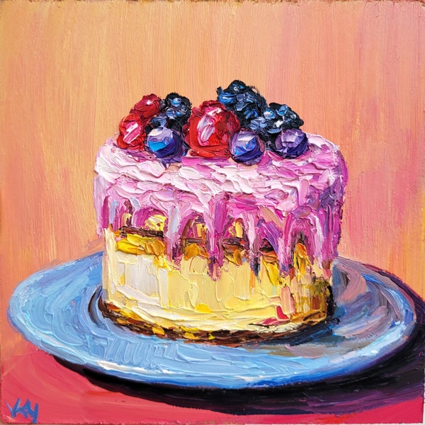 Cake Painting - Etsy
