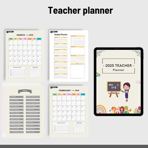 2025 Teacher Planner Printable | Lesson Plan Organizer | Weekly ...