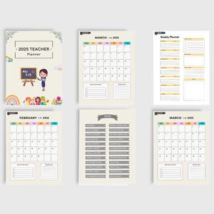 2025 Teacher Planner Printable | Lesson Plan Organizer | Weekly ...