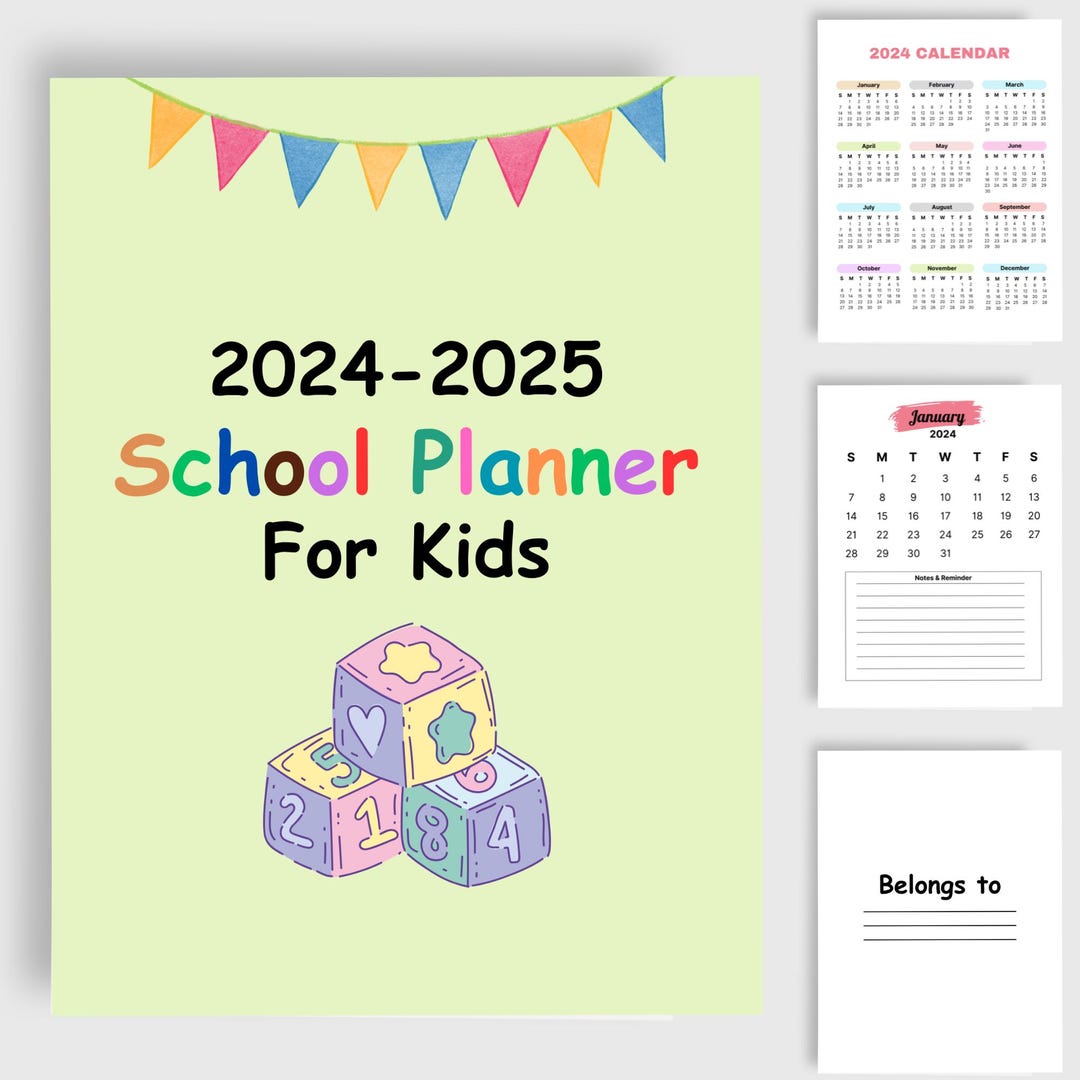 School Planner for Kids | Fun & Interactive Organizer | Academic Year ...