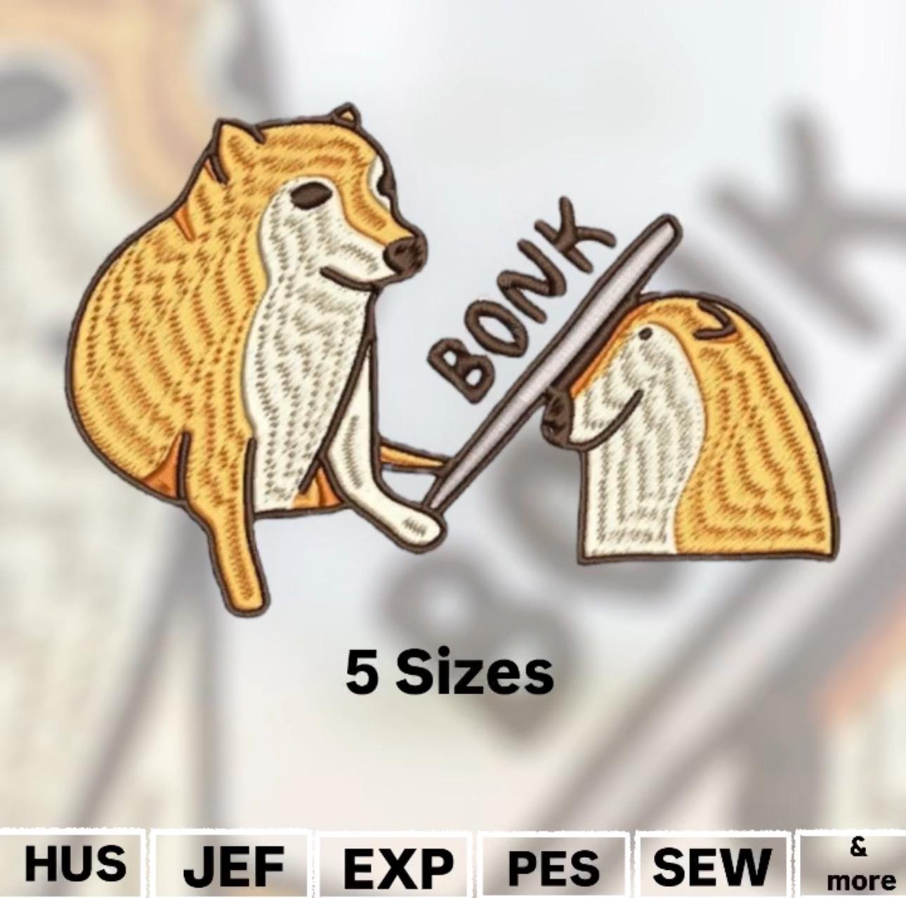 Cheems Embroidery Design Cheems Embroidery File Cheems Meme - Etsy