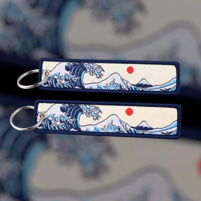 Wave off Kanagawa Jet Tag Japanese Water Print Jet Tag Japanese Water ...