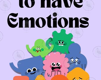 It's Okay to Feel All the Feels Printable Mental Health Poster ...