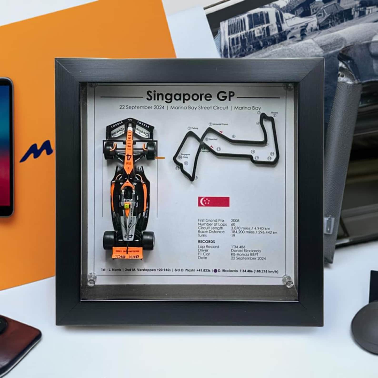 Custom 3D Formula 1 Frame: Driver & Track Showcase - Etsy