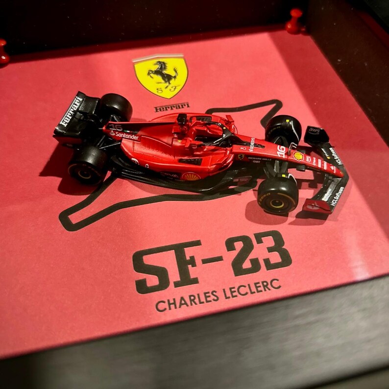 Ferrari SF-23 Monza Circuit 3D Showpiece - Charles Leclerc F1 Gift - Etsy