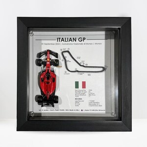 Charles Leclerc Monza Victory: Framed 3D Formula 1 Track Model F1 GP ...