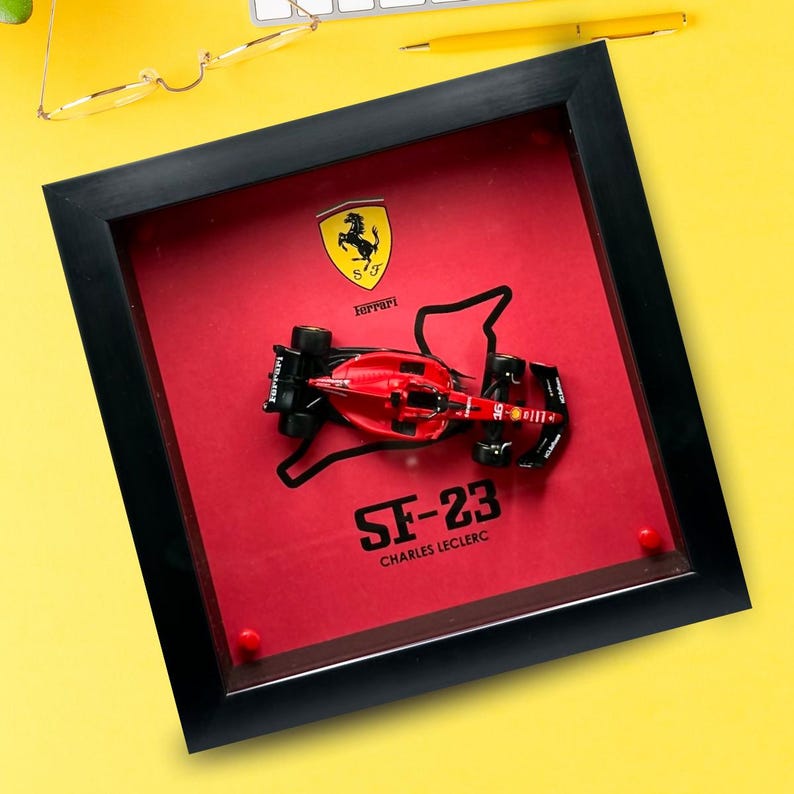 Ferrari SF-23 Monza Circuit 3D Showpiece - Charles Leclerc F1 Gift - Etsy