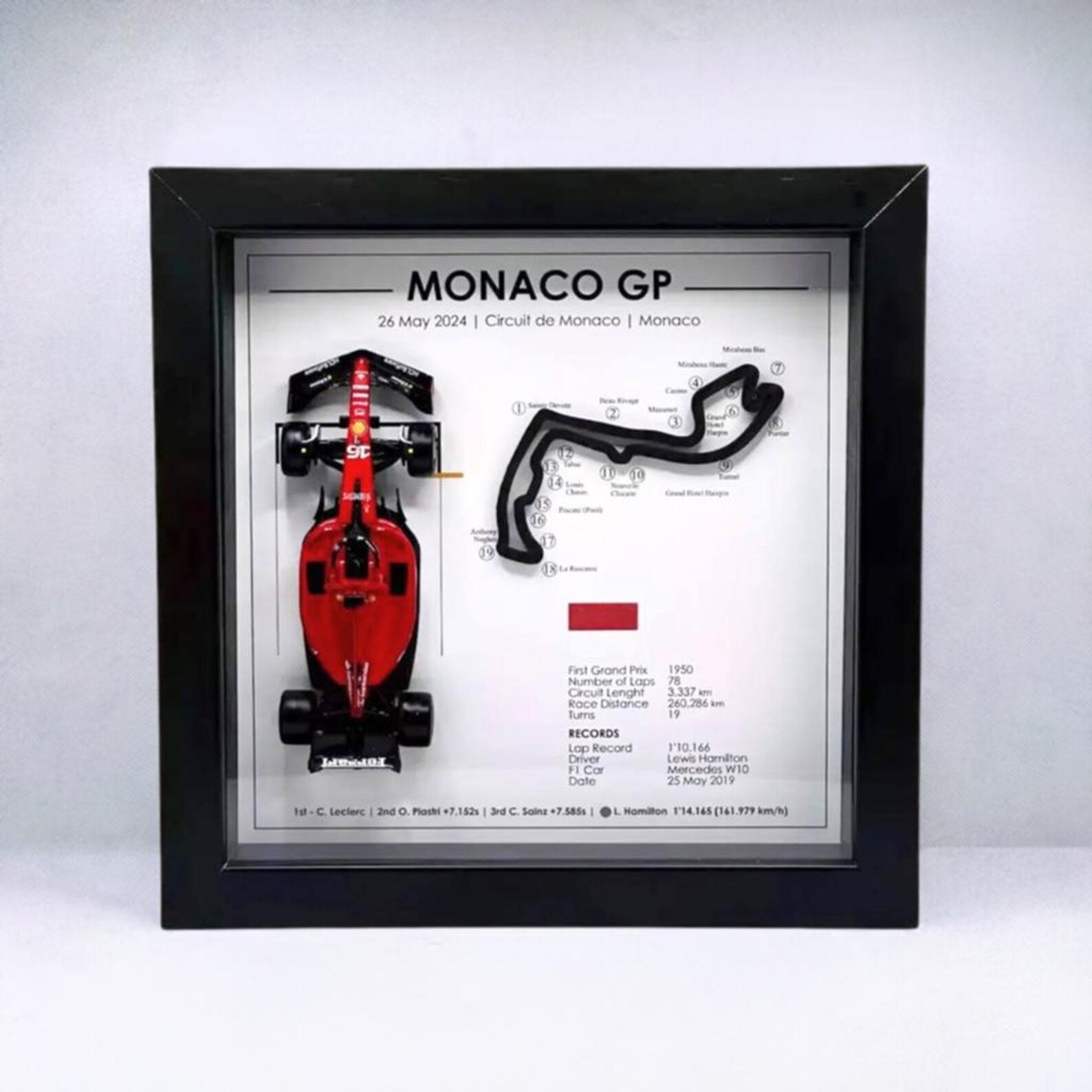 Custom 3D Formula 1 Frame: Driver & Track Showcase - Etsy