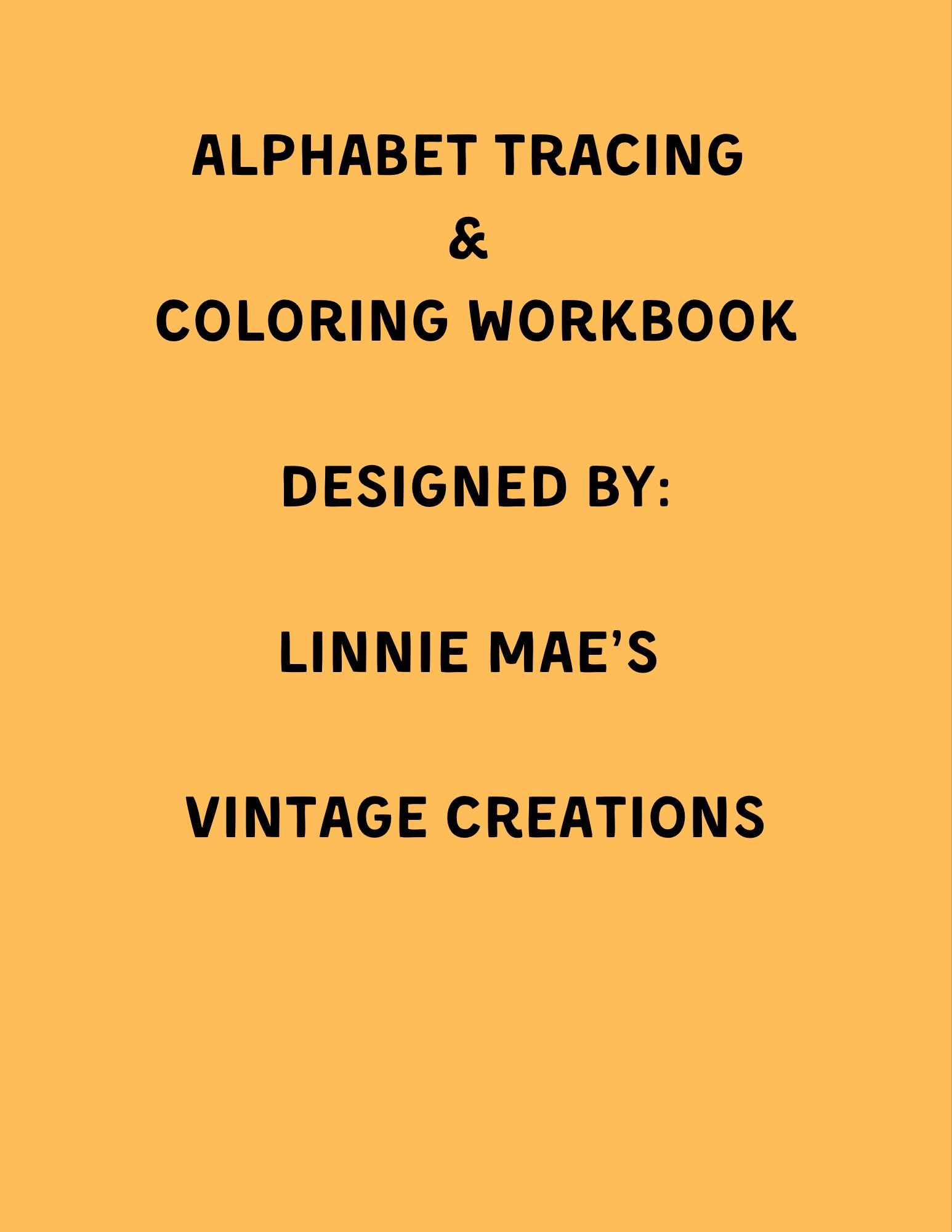 Printable Alphabet Tracing & Coloring Workbook - Kids' Educational ...