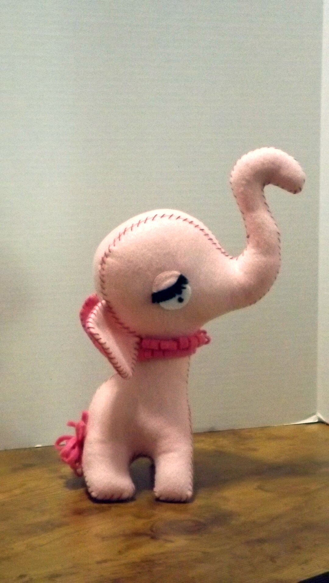 Charming Pink Stuffed Elephant - Etsy