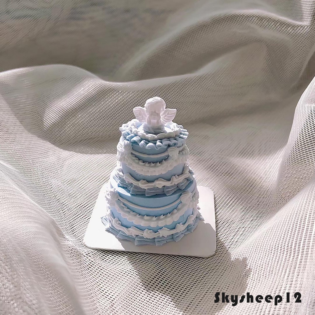 Mini Angel Cake~mini Cake~mini Food~1:12~dollhouse Food~mini Restaurant ...