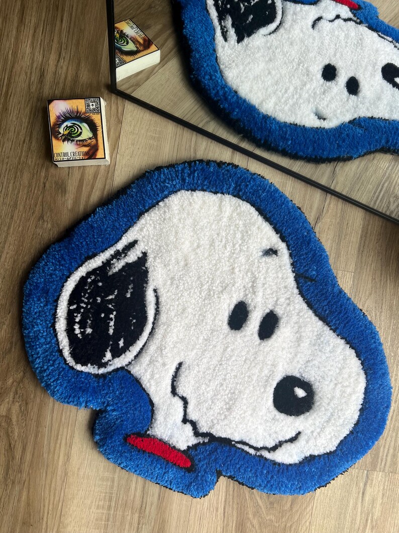 Snoopy Peanuts Handmade Tufted Rug Best Gift Made to Order 100% Acrylic ...