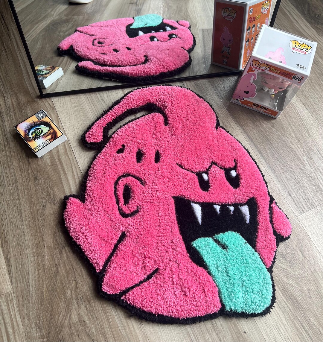 Majin Buu Boo Mario Handmade Tufted Rug Best Gift Made to Order Free ...