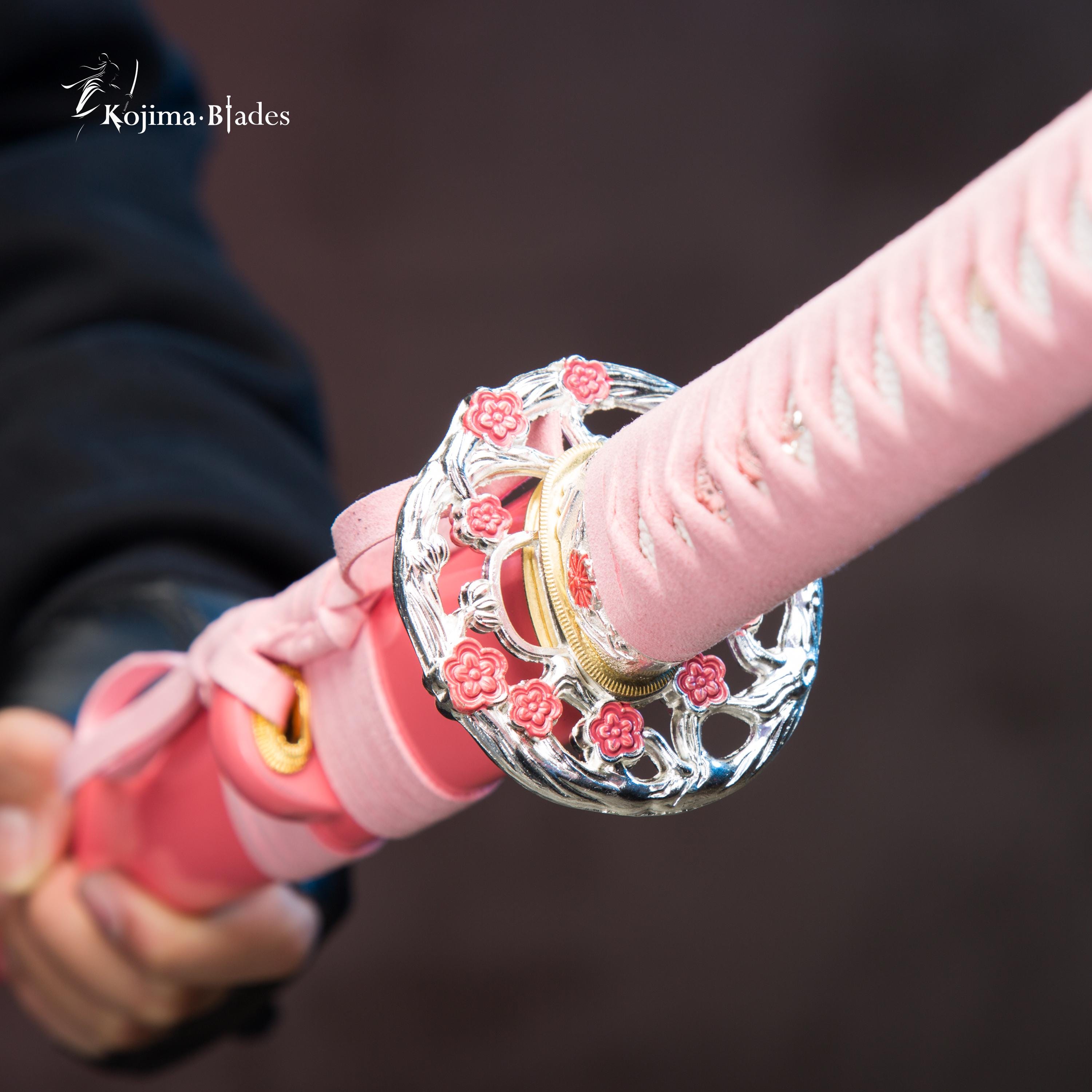 Hand-crafted Pink Katana - Original Design Fantasy Style Sword for ...