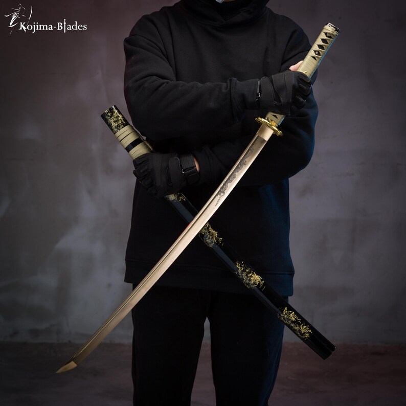 Hand-forged Katana – Original Design Fantasy Sword, High Carbon Steel ...