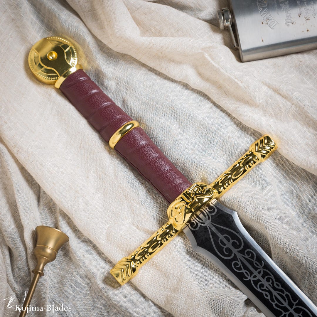 Lordsworn's Straight Sword Life-size Replica, Elden Ring Weapon, Dark ...