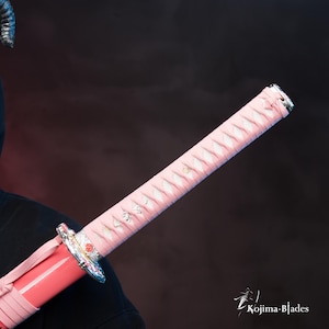 Hand-crafted Pink Katana - Original Design Fantasy Style Sword for ...