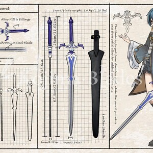 Sacrificial Sword Full Metal Replica - Genshin Impact Cosplay Prop - Etsy