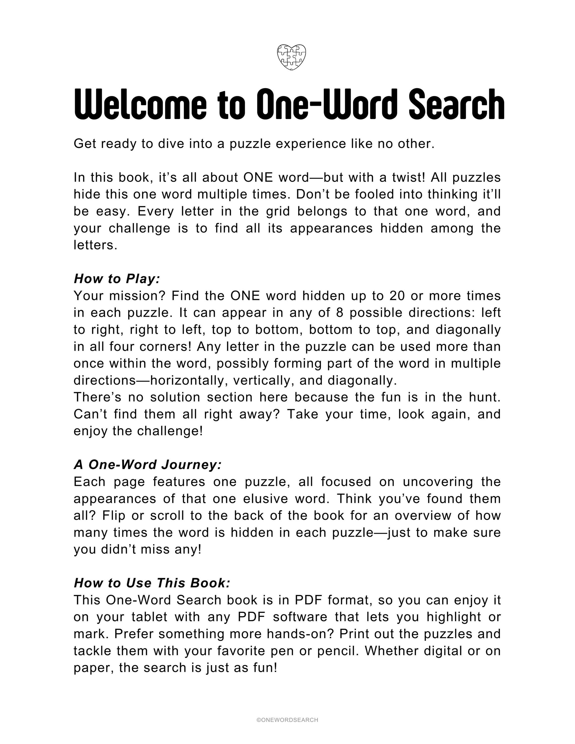 One-word Search Puzzle Book: VEGAN Mix Edition 50 Puzzles Digital ...