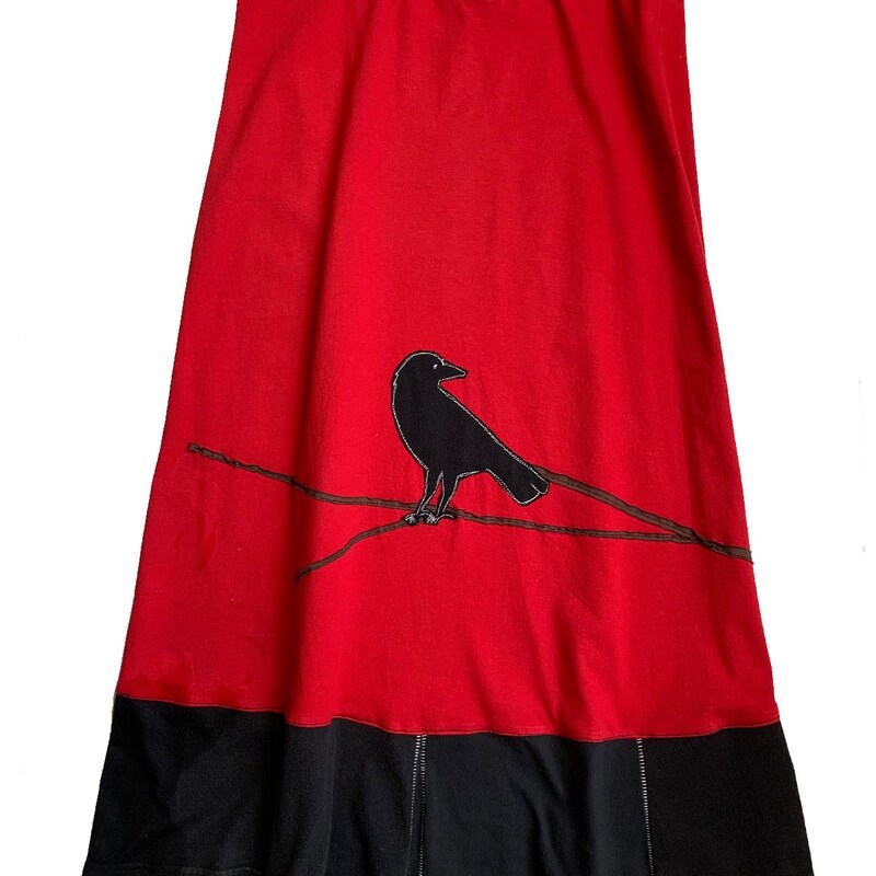 Upcycled Red Tshirt Skirt - Etsy