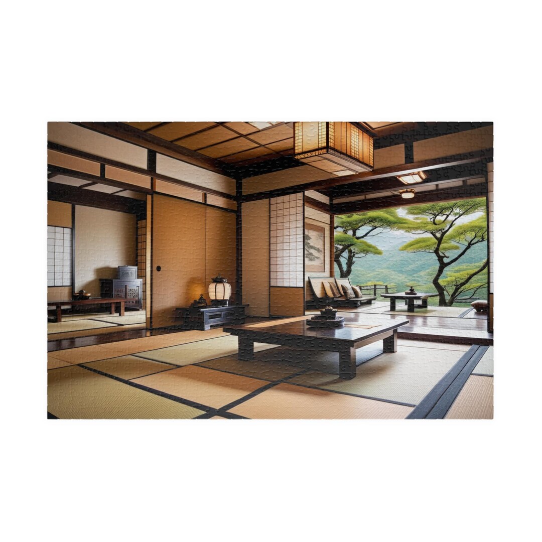 Jigsaw Puzzle, Serene Tatami Retreat: Japanese Harmony, 1014-piece, Zen ...