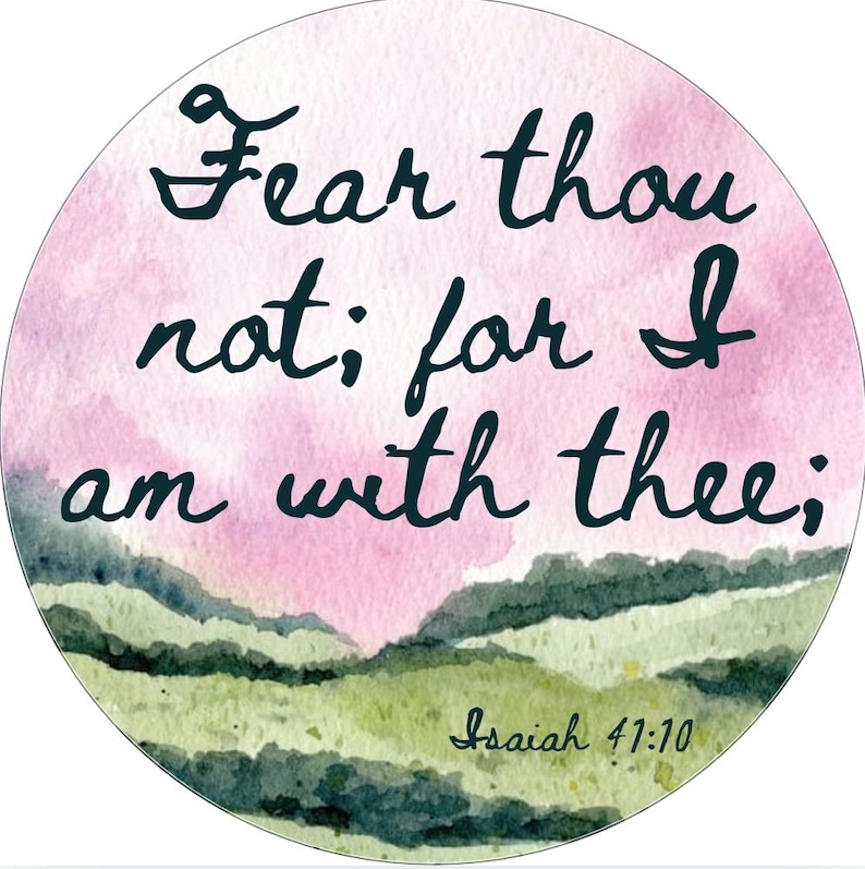 Beautiful KJV Bible Verse 2 Circle Stickers bundles of 3 Faith Base ...