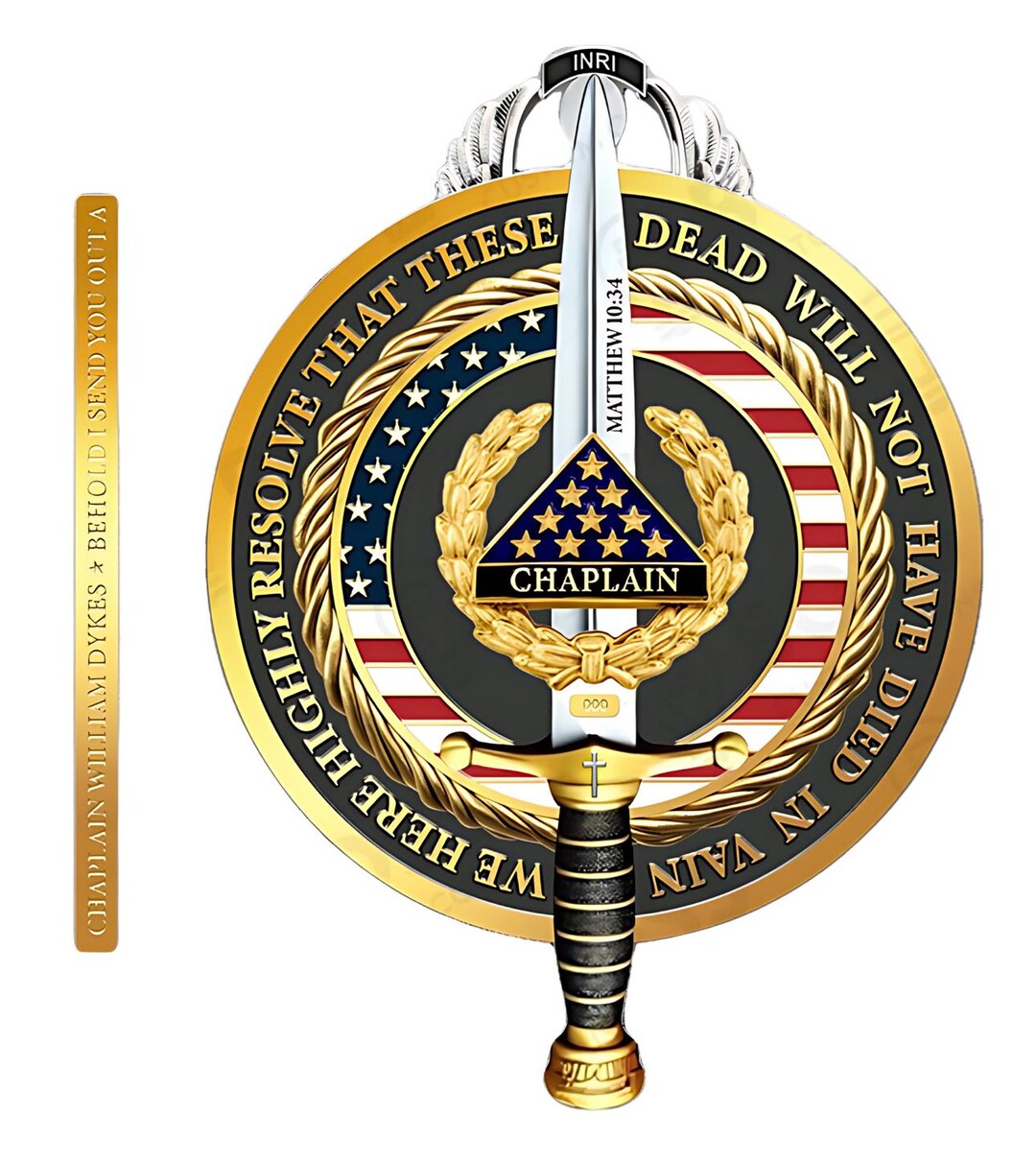 Army Chaplain Challenge Coin Chaplain Will - Etsy