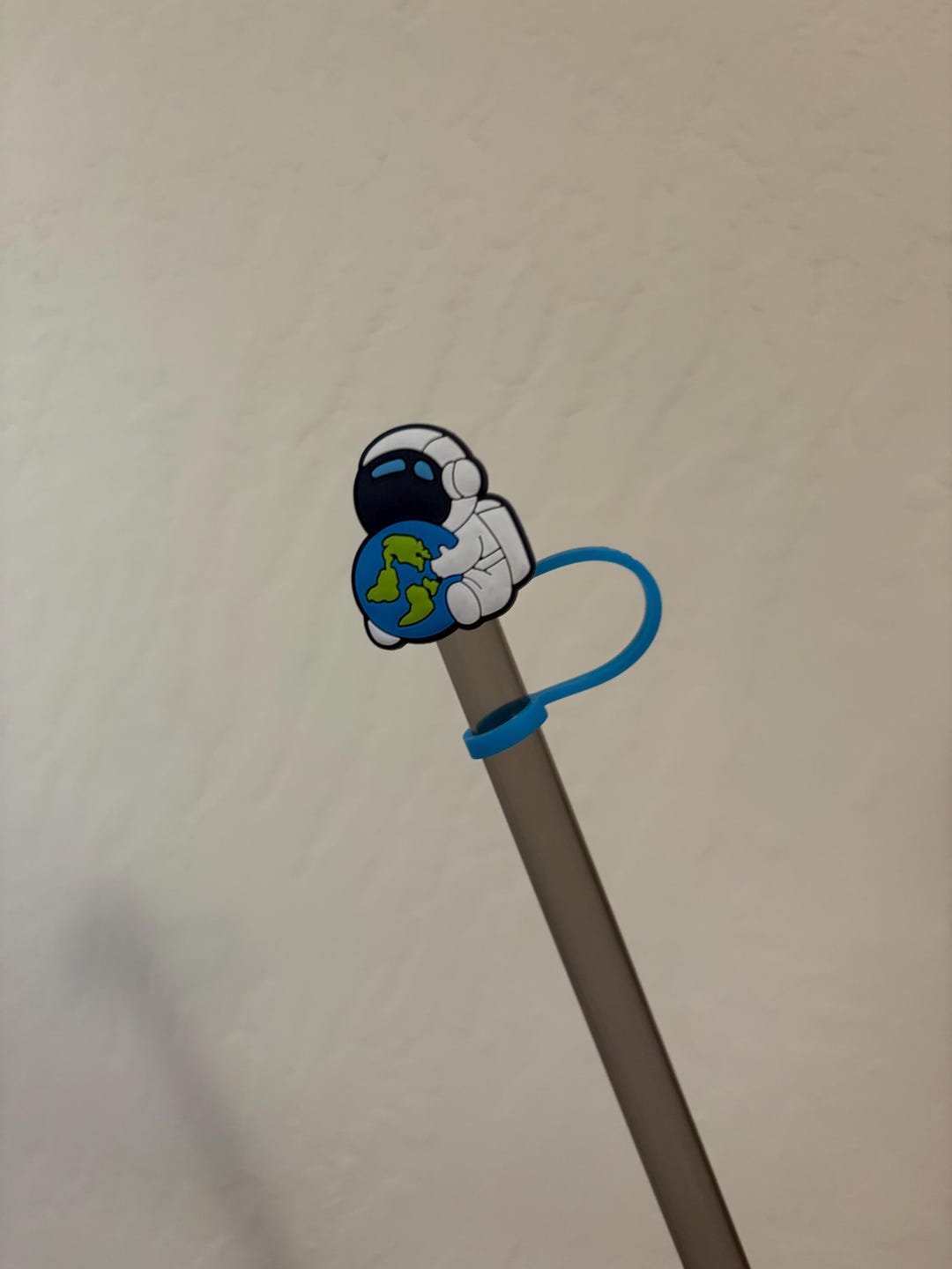Little Astronaut Astro Galaxy Earth PVC Straw Topper Straw Cover Straw ...