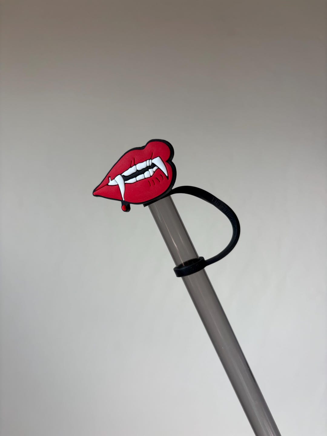 Vampire Fangs Halloween PVC Straw Topper Straw Cover Straw Buddy ...
