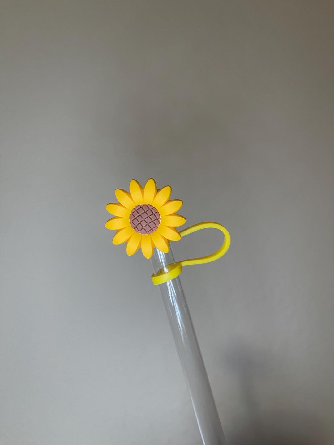 Sunflower Flower PVC Straw Topper Straw Cover Straw Buddy Tumbler ...
