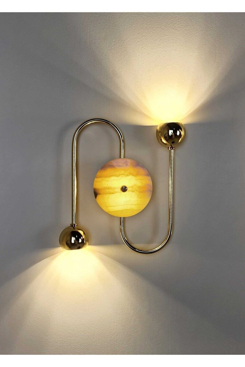 Luxurious Handcrafted Marble Wall Sconce Modern, Elegant Lighting for ...