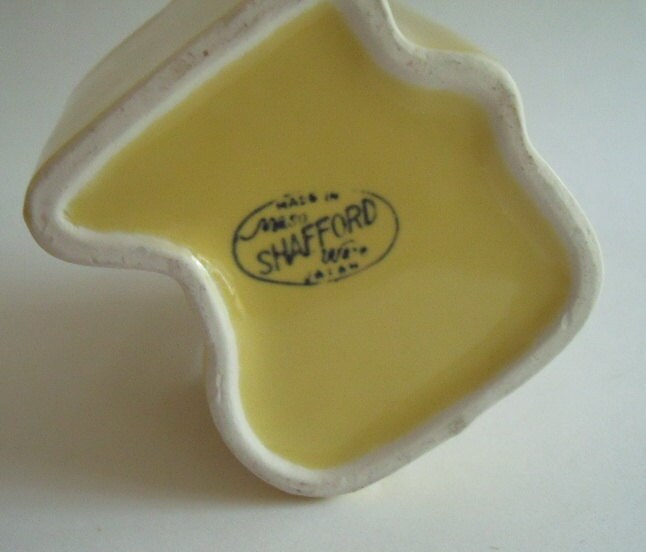 Shafford DEER FAWN PLANTER, Shafford Yellow Handpainted Pottery Fawn ...