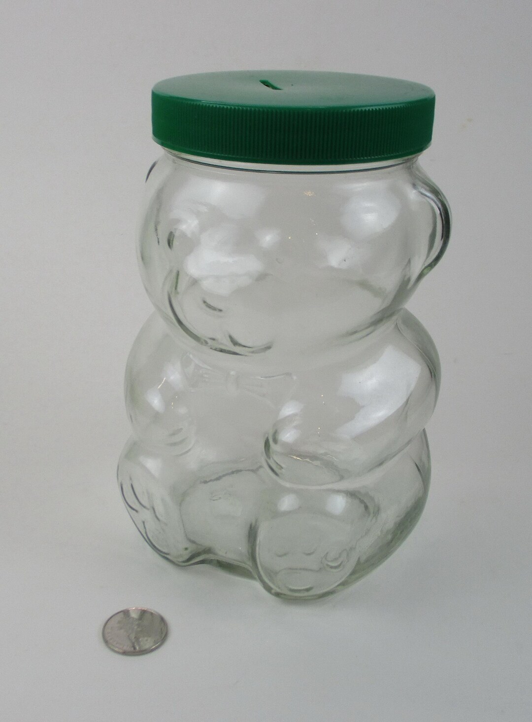 1980s Kraft Peanut Butter Bank, Bear Shaped Glass Bank, 7.25 in H X 5 ...