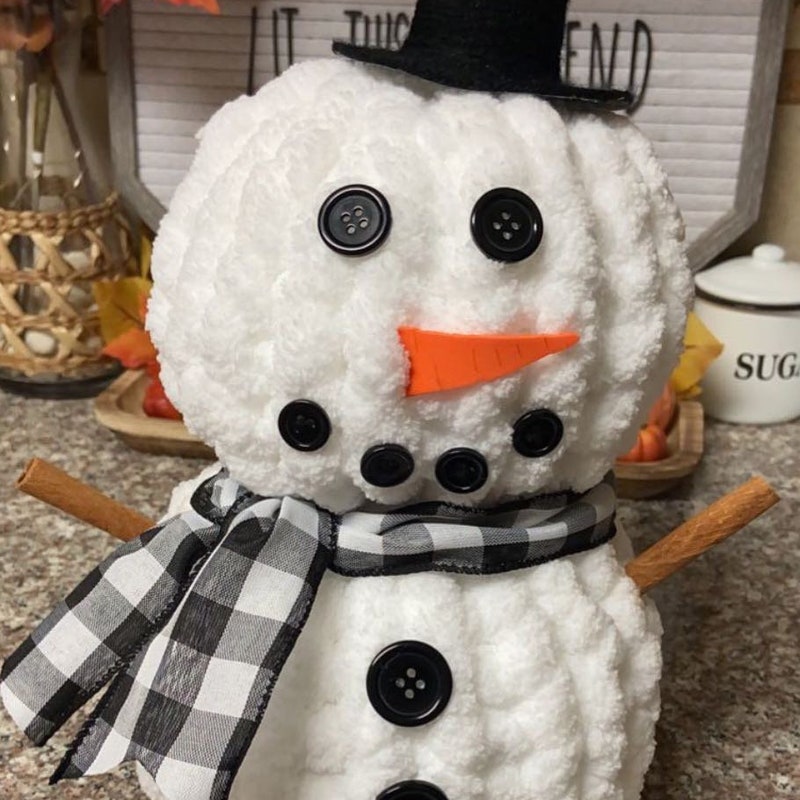 Chenille Snowman - Etsy