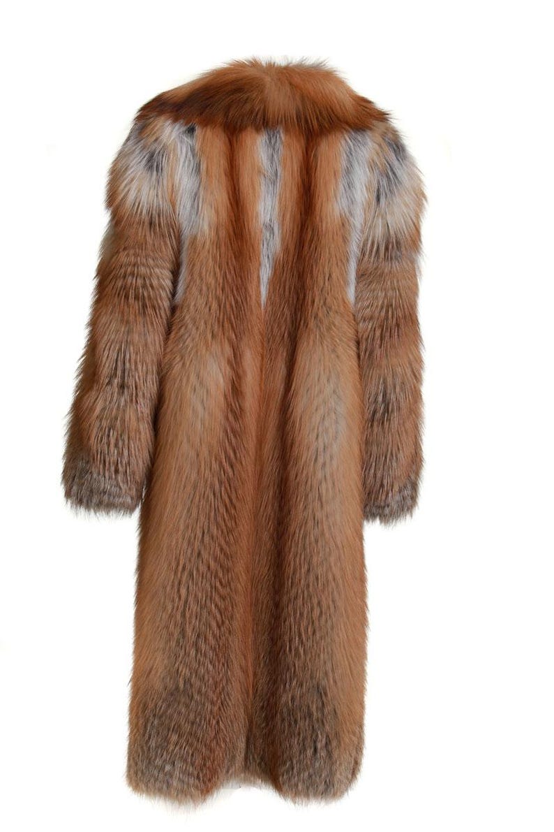 Red Fox Fur Coat Salirt - Etsy