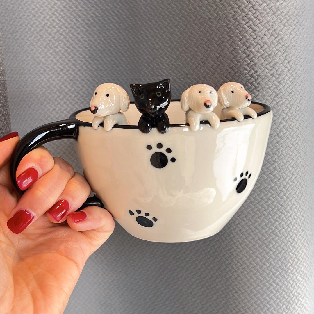 Personlaized Pet Mug Custom Your Idea Handmade Coffee Mug Birthday Gift ...