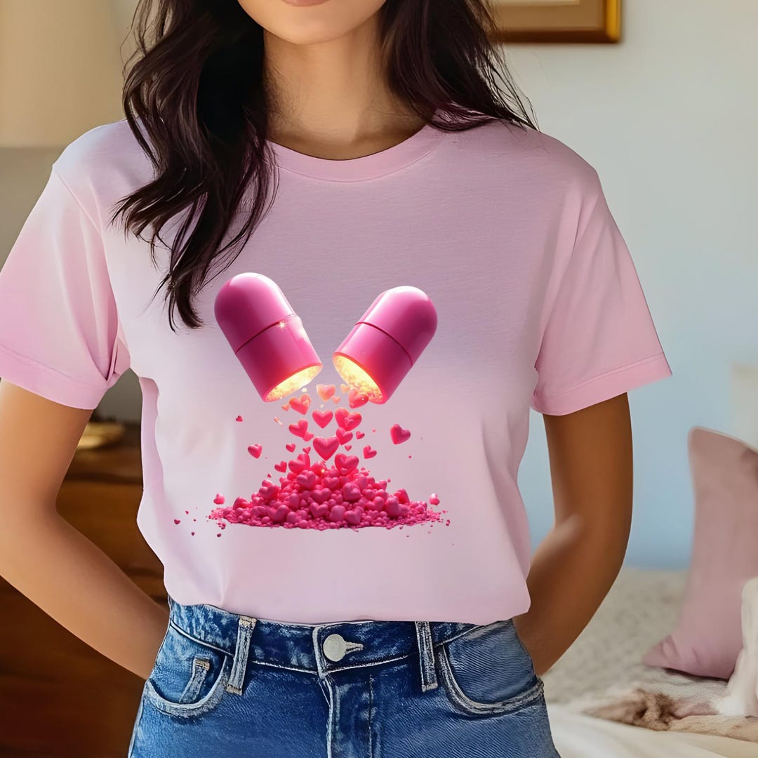 Valentine Heart Capsules PNG, Romantic Sublimation Design, Love Capsule ...